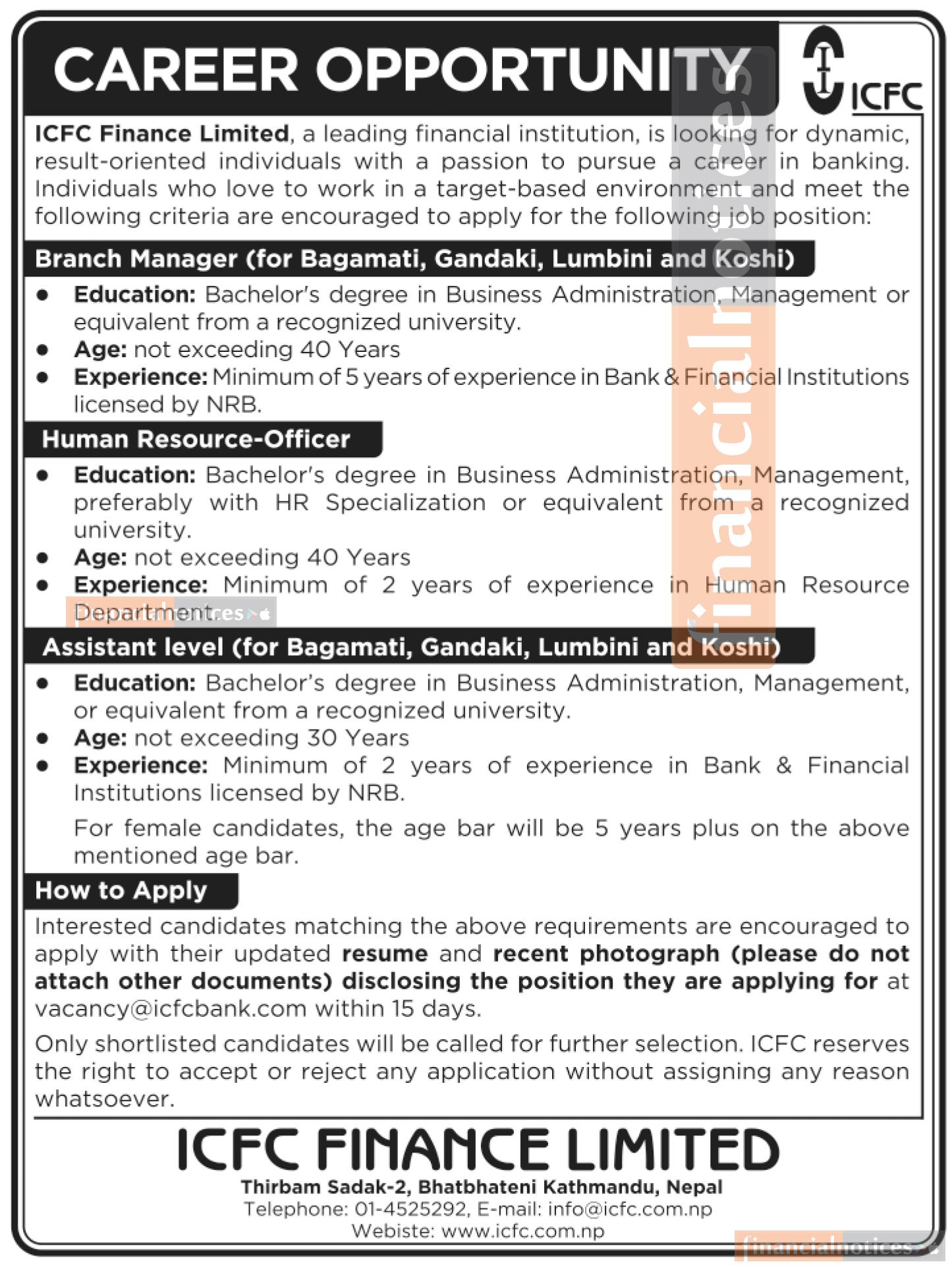 Exciting Job Opportunities Available at ICFC Finance - ICFC Finance