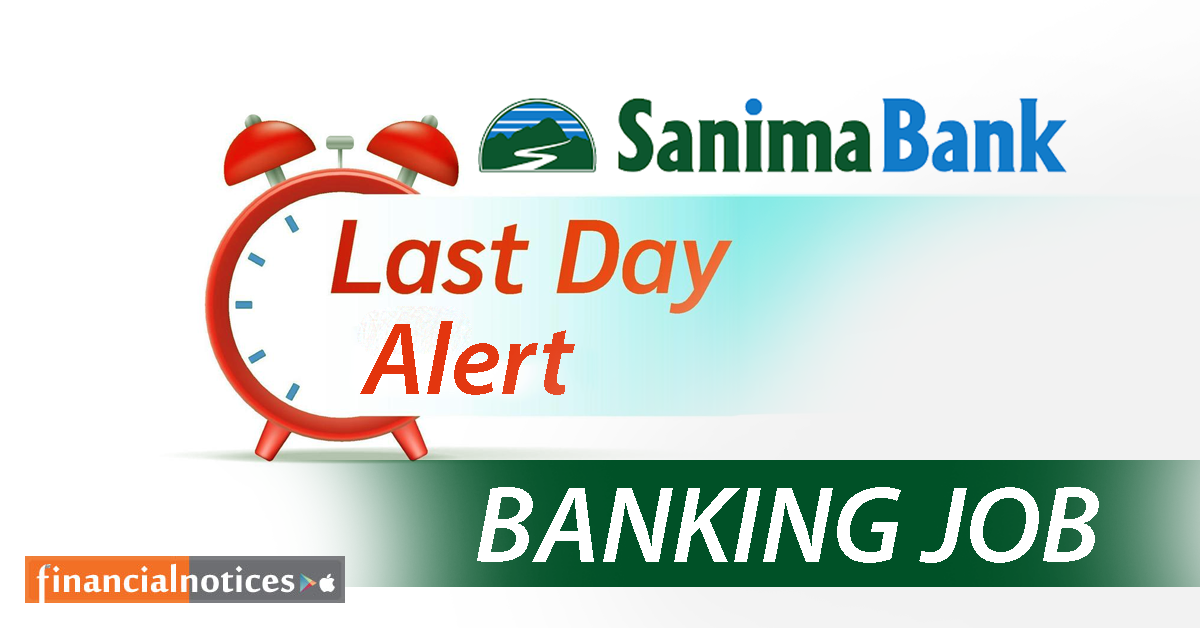Banking Career - Sanima Bank Limited