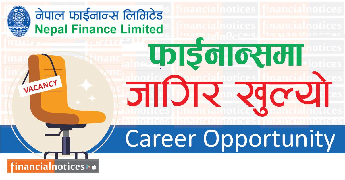 Nepal Finance Limited offers a promising career opportunity in the ...