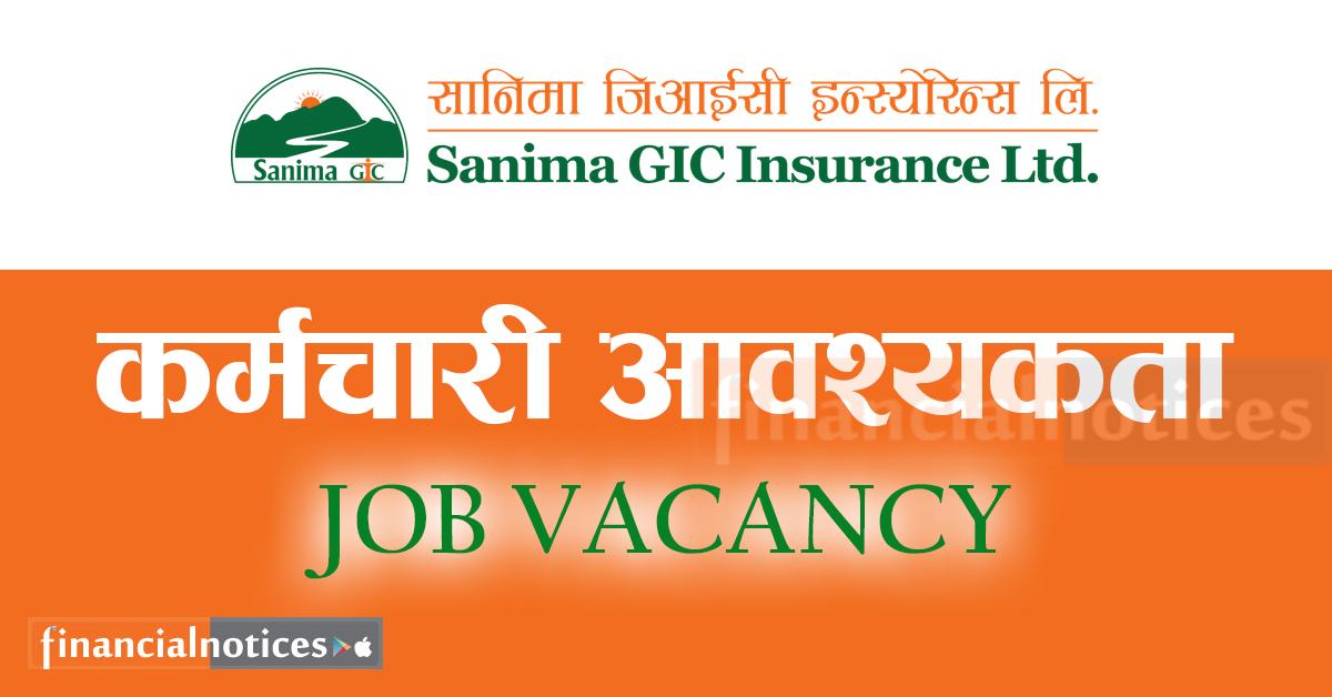 Sanima GIC Insurance Announces Job Openings for Province Head and ...
