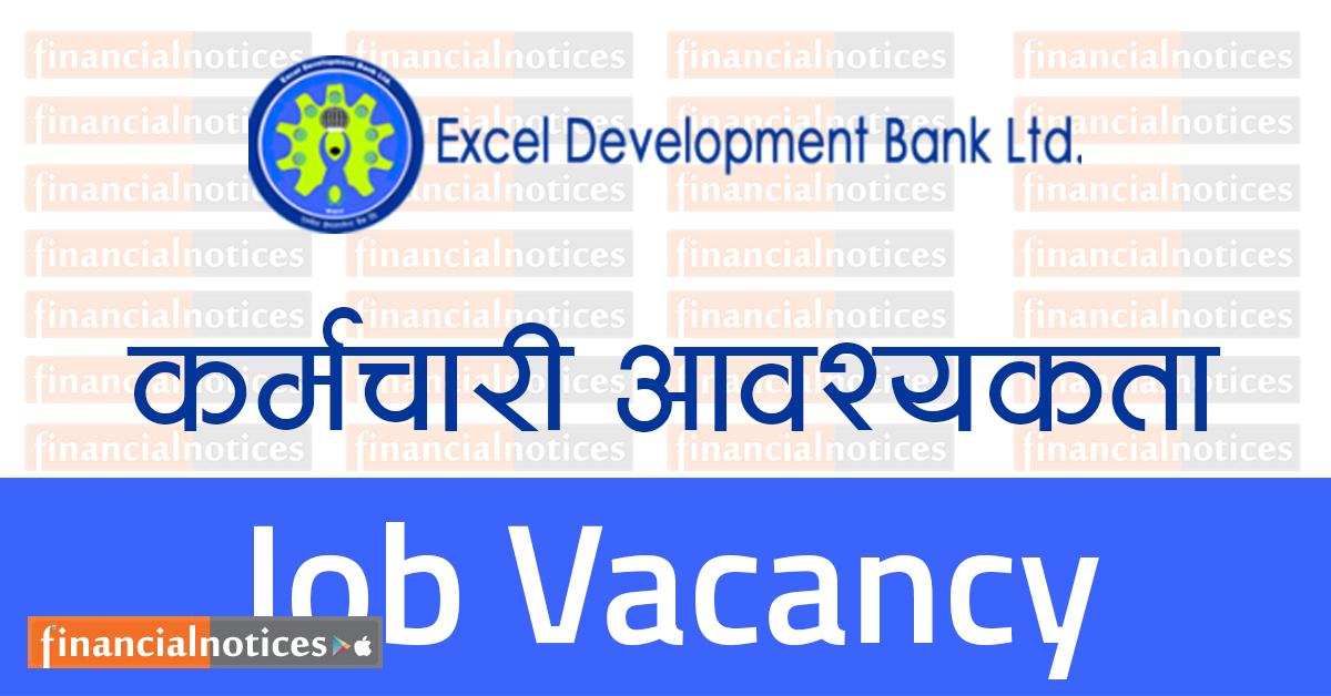 Vacancy Announcement - Excel Dev. Bank