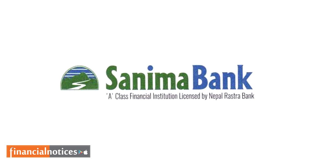 लेखापरिक्षकको नियुक्ति सम्बन्धी सूचना Sanima Bank Limited