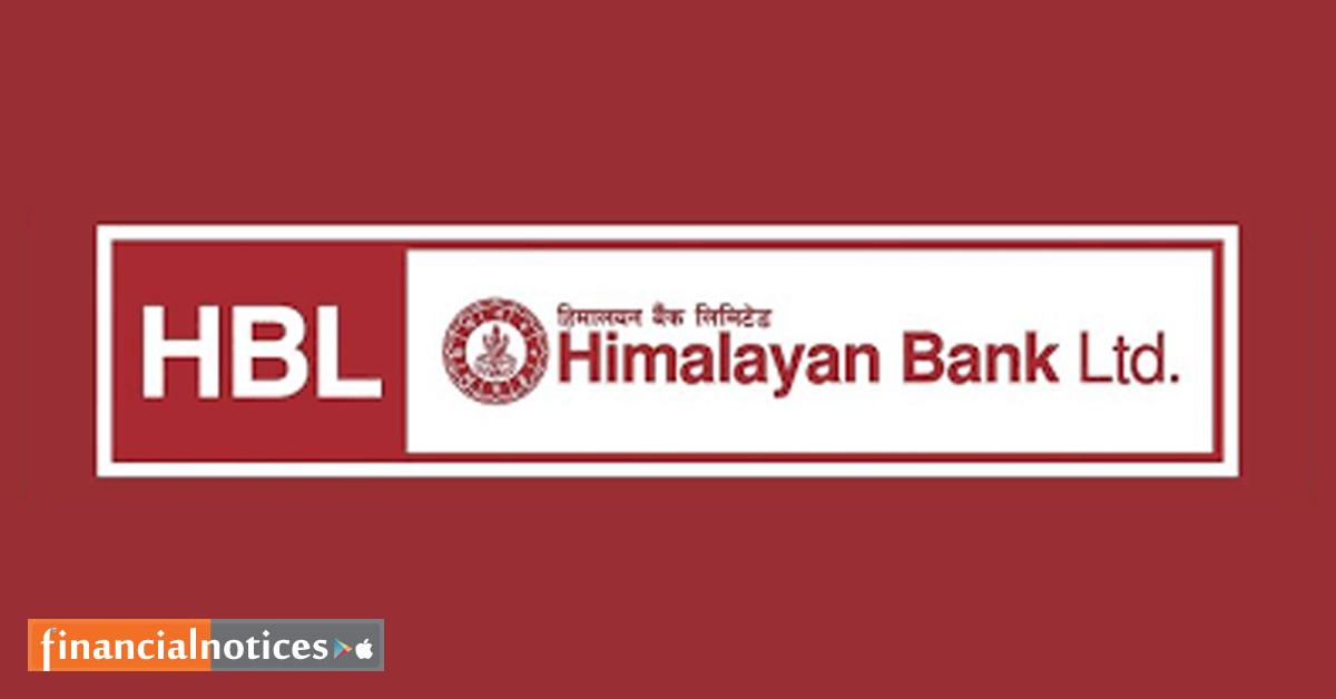 Sealed Tender Notice Himalayan Bank Ltd
