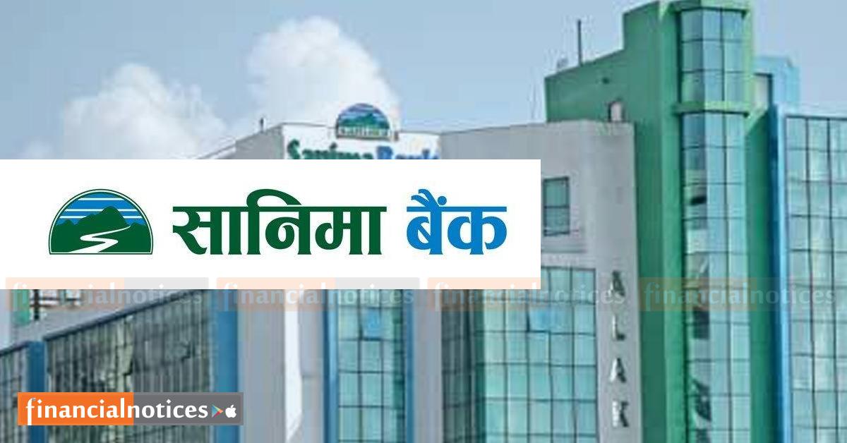 सवारी साधन बिक्रीको लागि बोलपत्र आवहान सम्बन्धी सूचना Sanima Bank Limited
